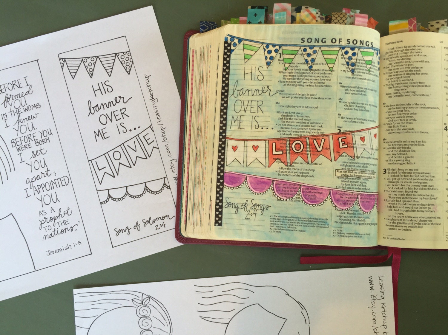 INSTANT DOWNLOAD - Bible Journaling Template - Etsy