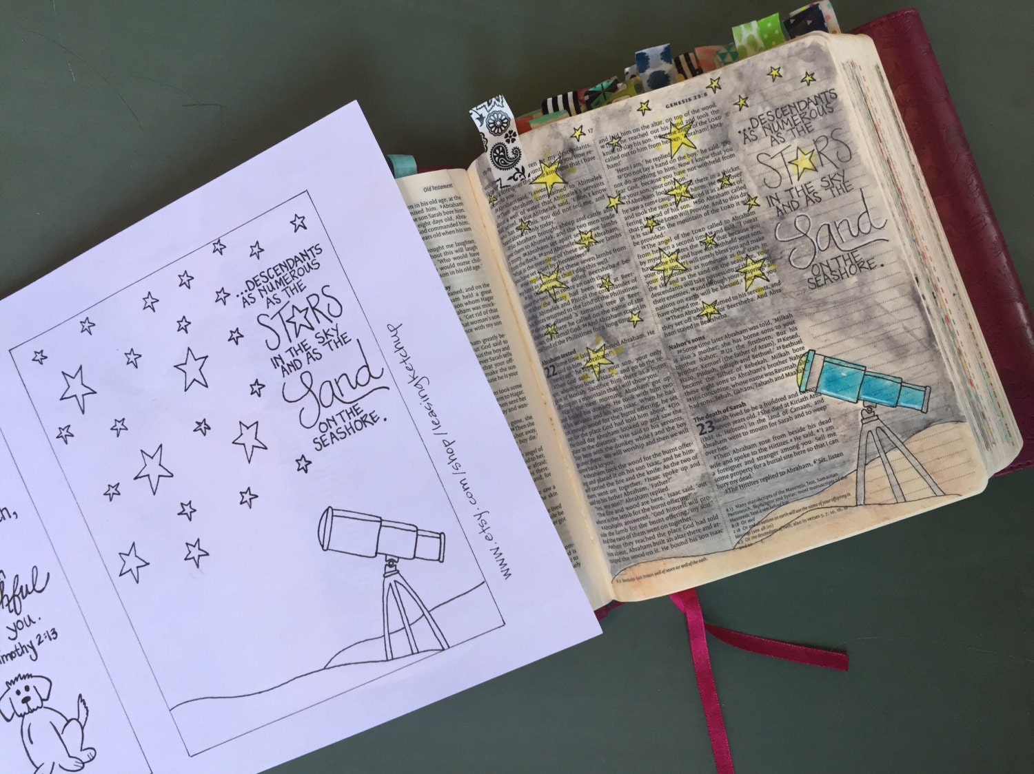 Instant Download Bible Journaling Template Etsy