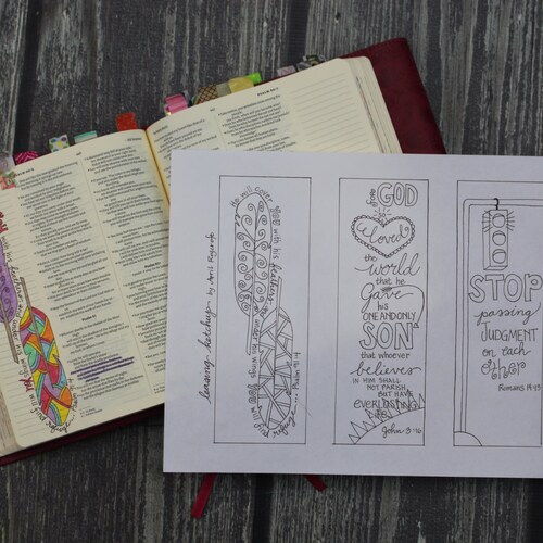 40 PRINTABLE TEMPLATES for Bible Journaling Verse Art - Etsy