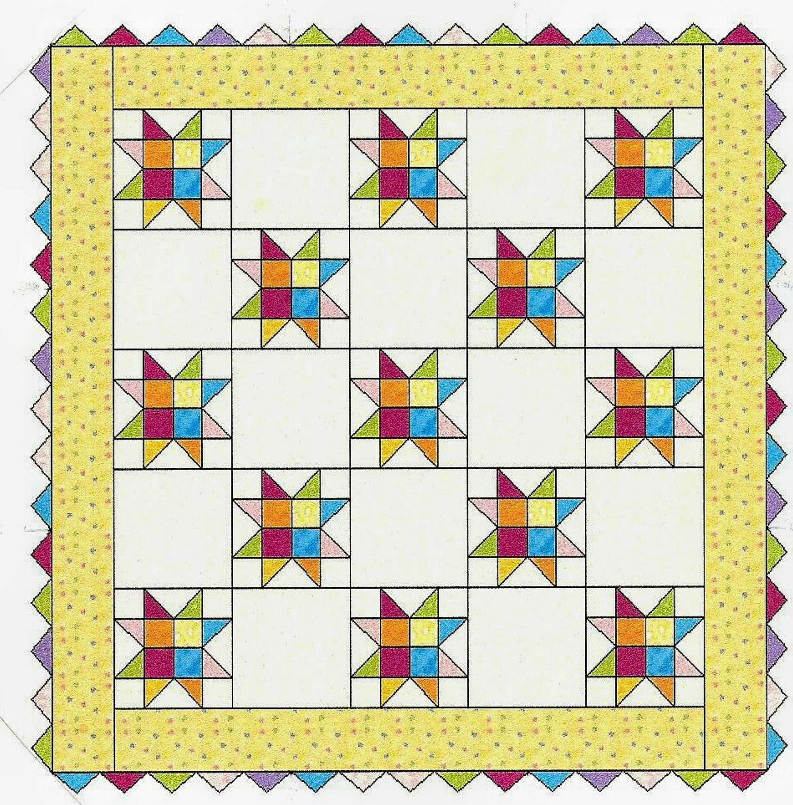 Baby Stars Quilt Pattern ONLY - Etsy