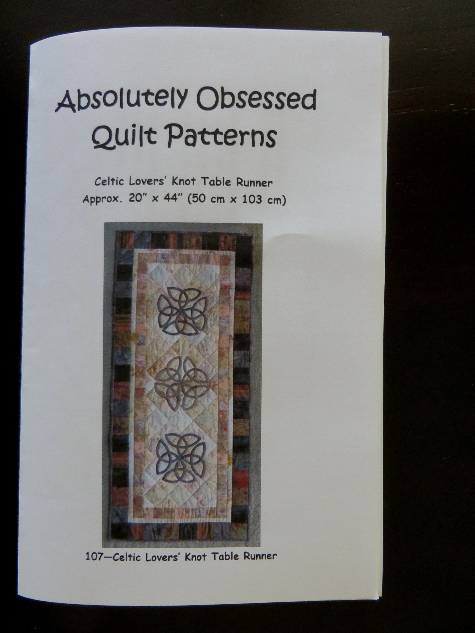 Celtic Lovers' Knot Table Runner--pattern ONLY - Etsy