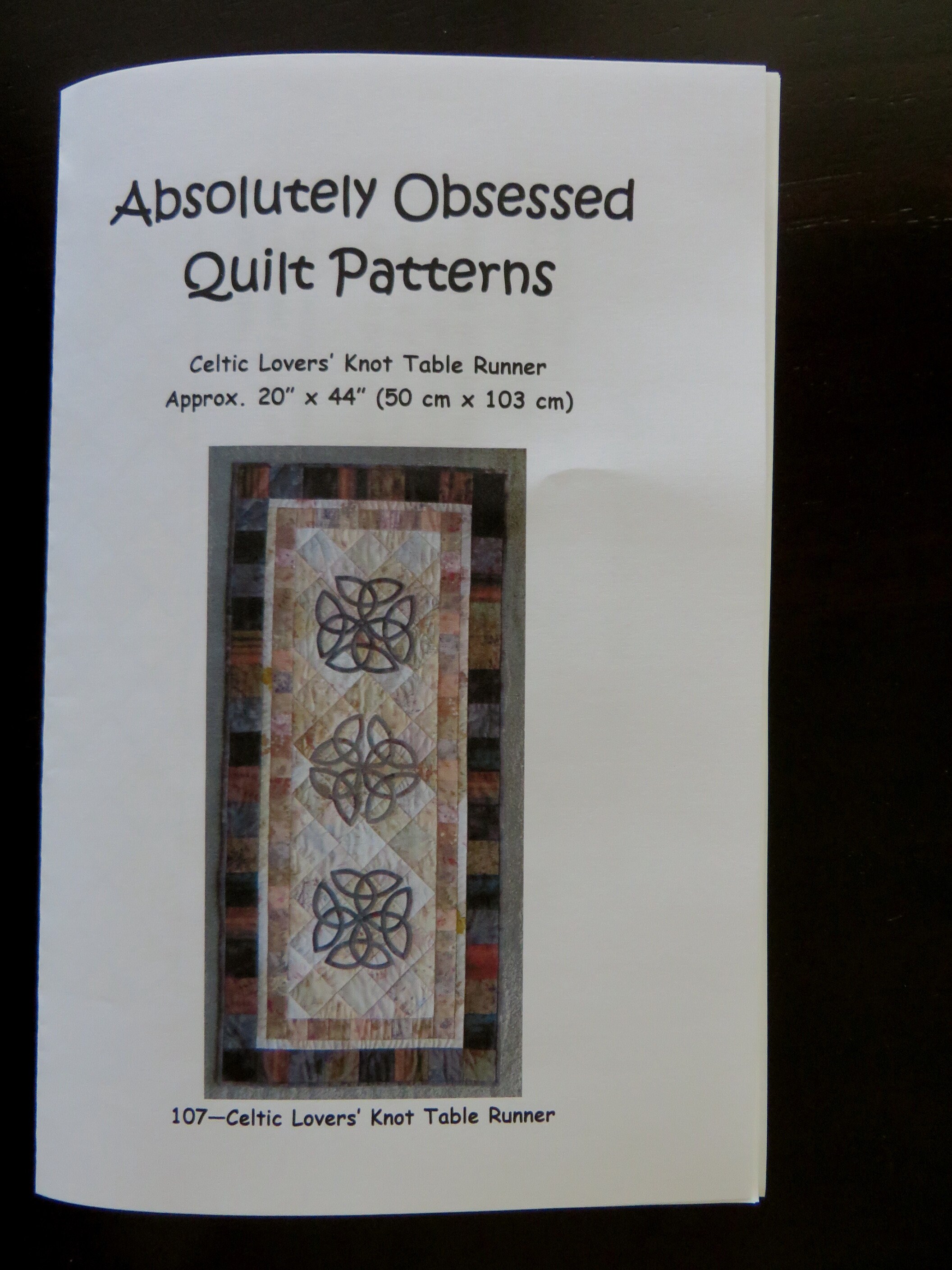 Celtic Lovers' Knot Table Runner--pattern ONLY - Etsy