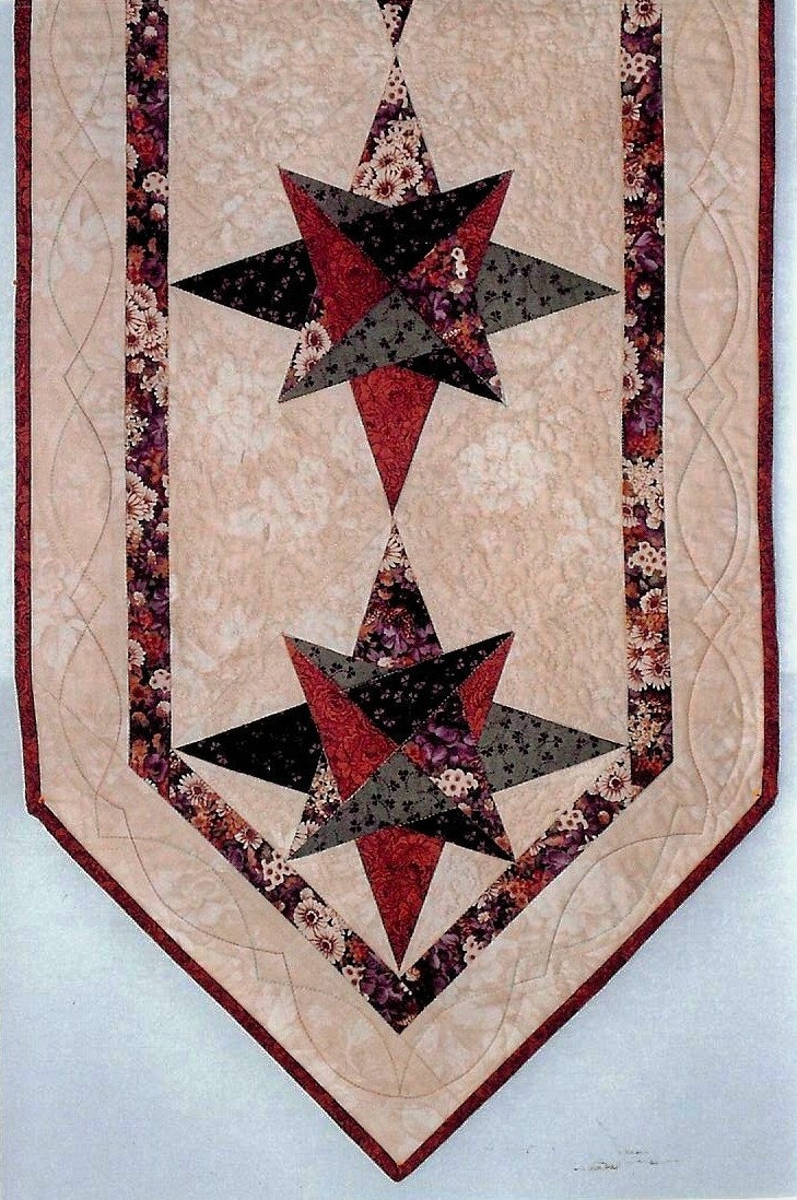 Interlocking Star Tablerunner Quilt Pattern ONLY - Etsy
