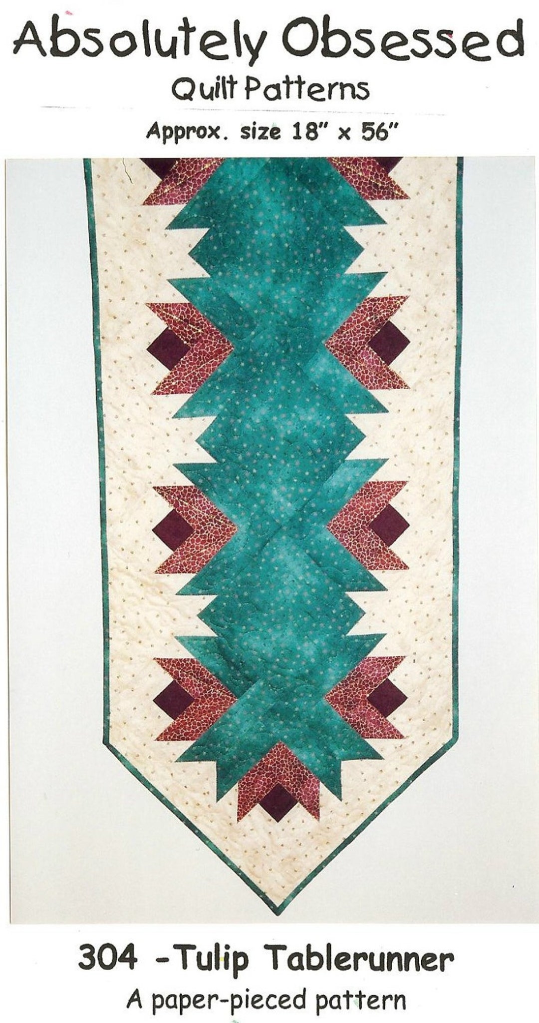 Tulip Tablerunner Quilt Pattern ONLY - Etsy