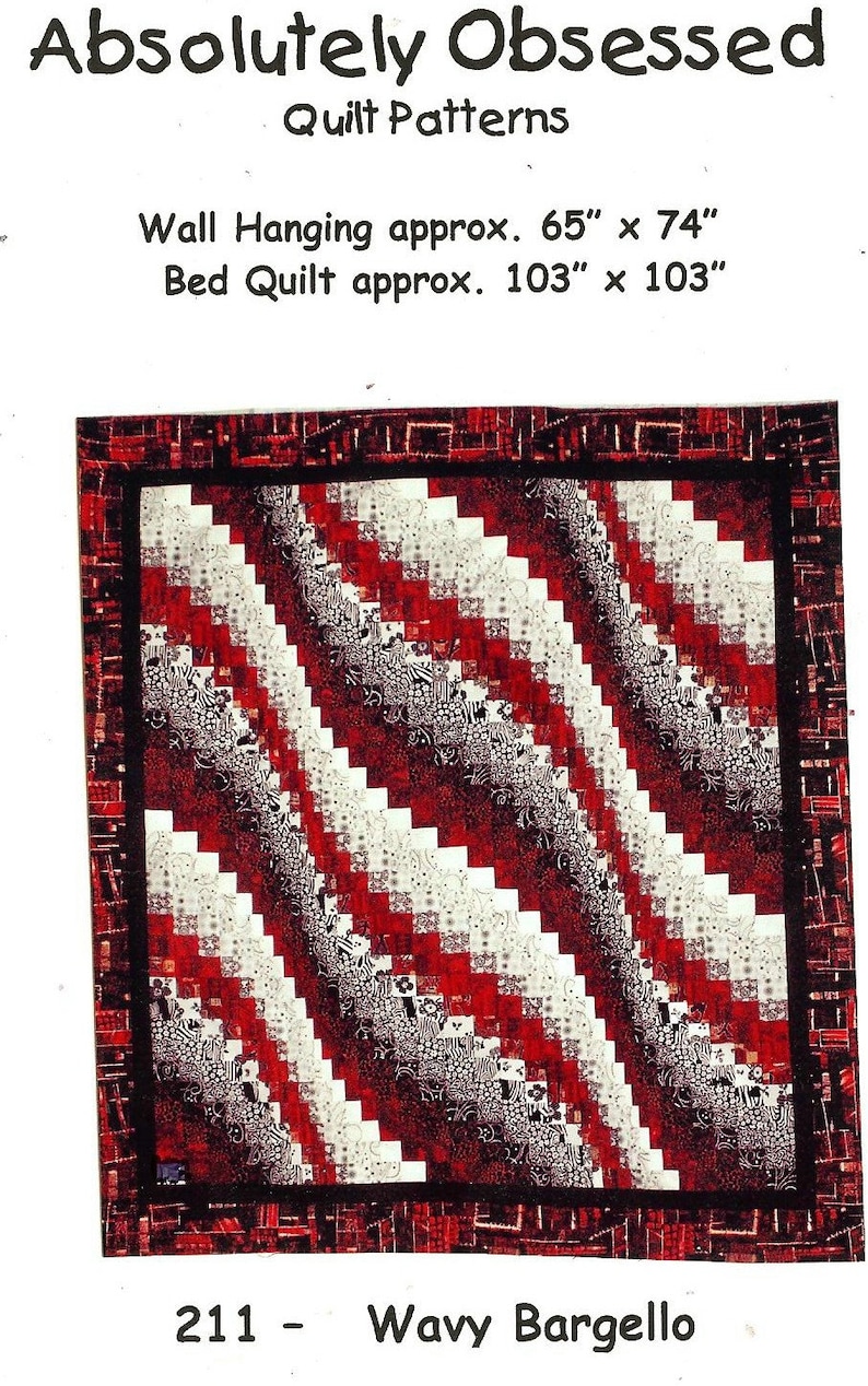 Wavy Bargello Quilt Pattern ONLY - Etsy