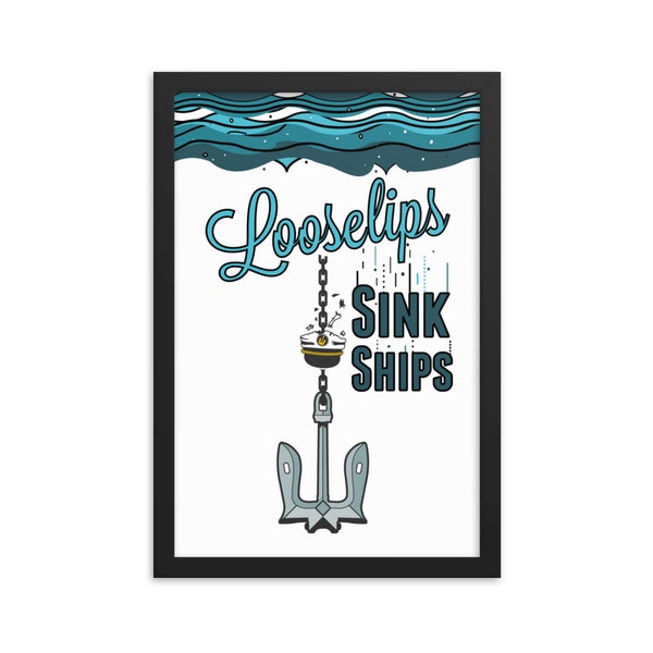 Loose Lips Sink Ships Poster - Etsy