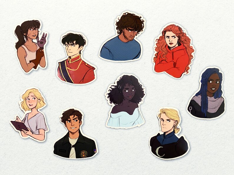 The Lunar Chronicles Sticker Pack - Etsy
