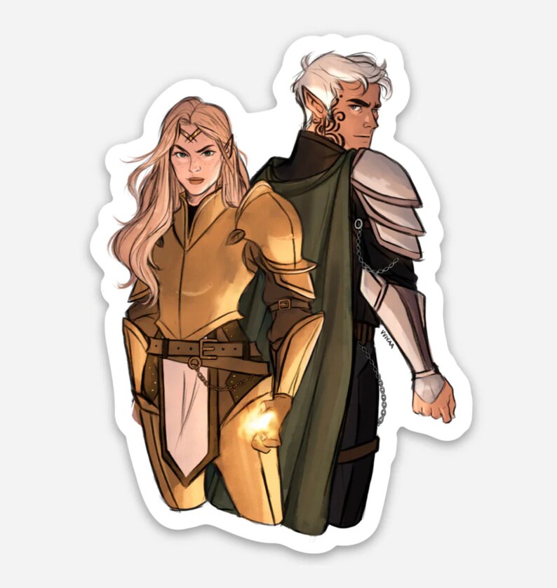 Throne of Glass Aelin and Rowan 2x3 Sticker - Etsy