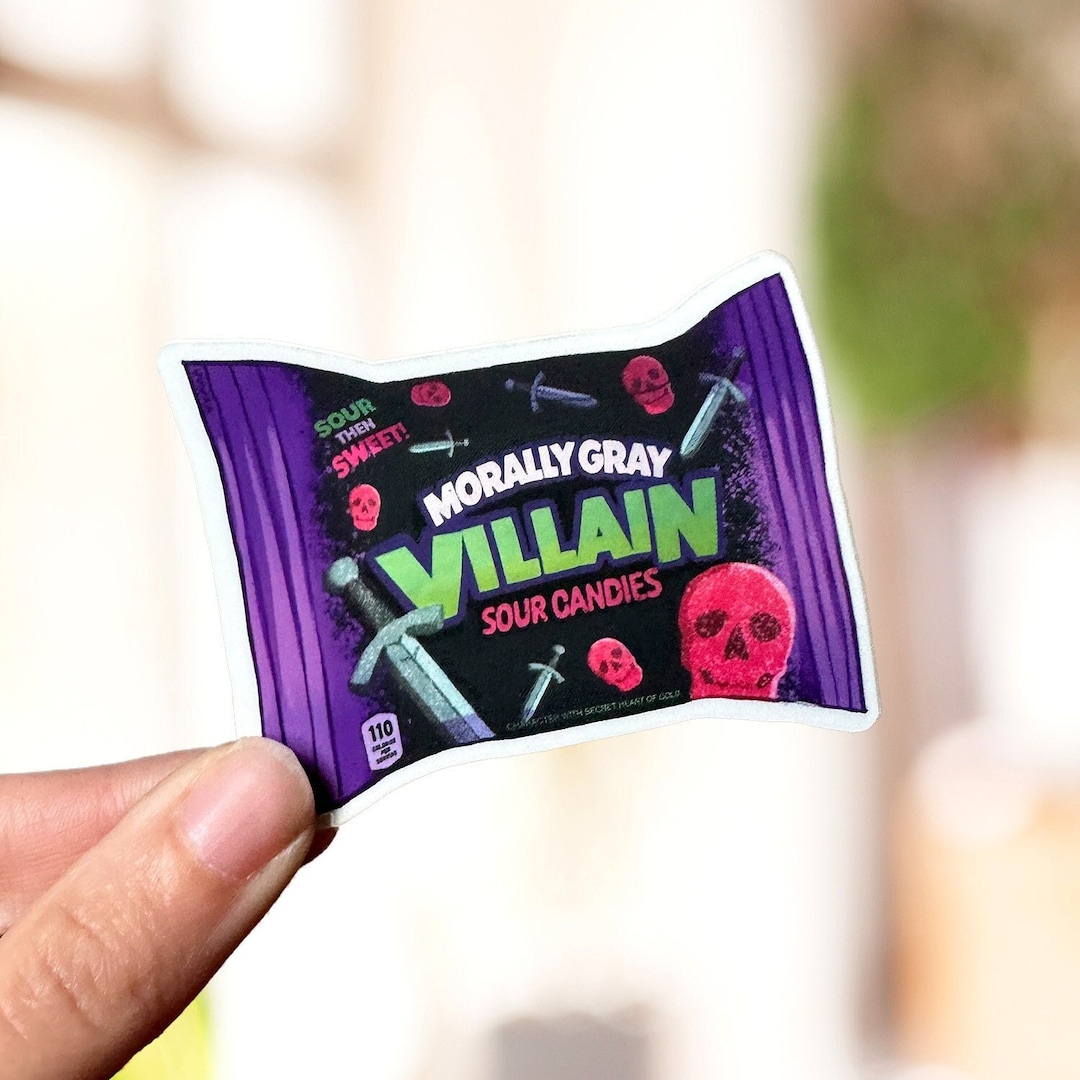 Morally Gray Villain Candy Soft Matte Kindle Sticker for Villain Lovers ...