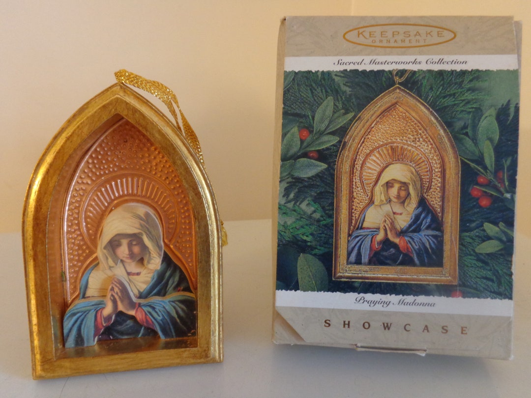 Vintage Hallmark Xmas "praying Madonna" Sacred Masterworks Collection ...