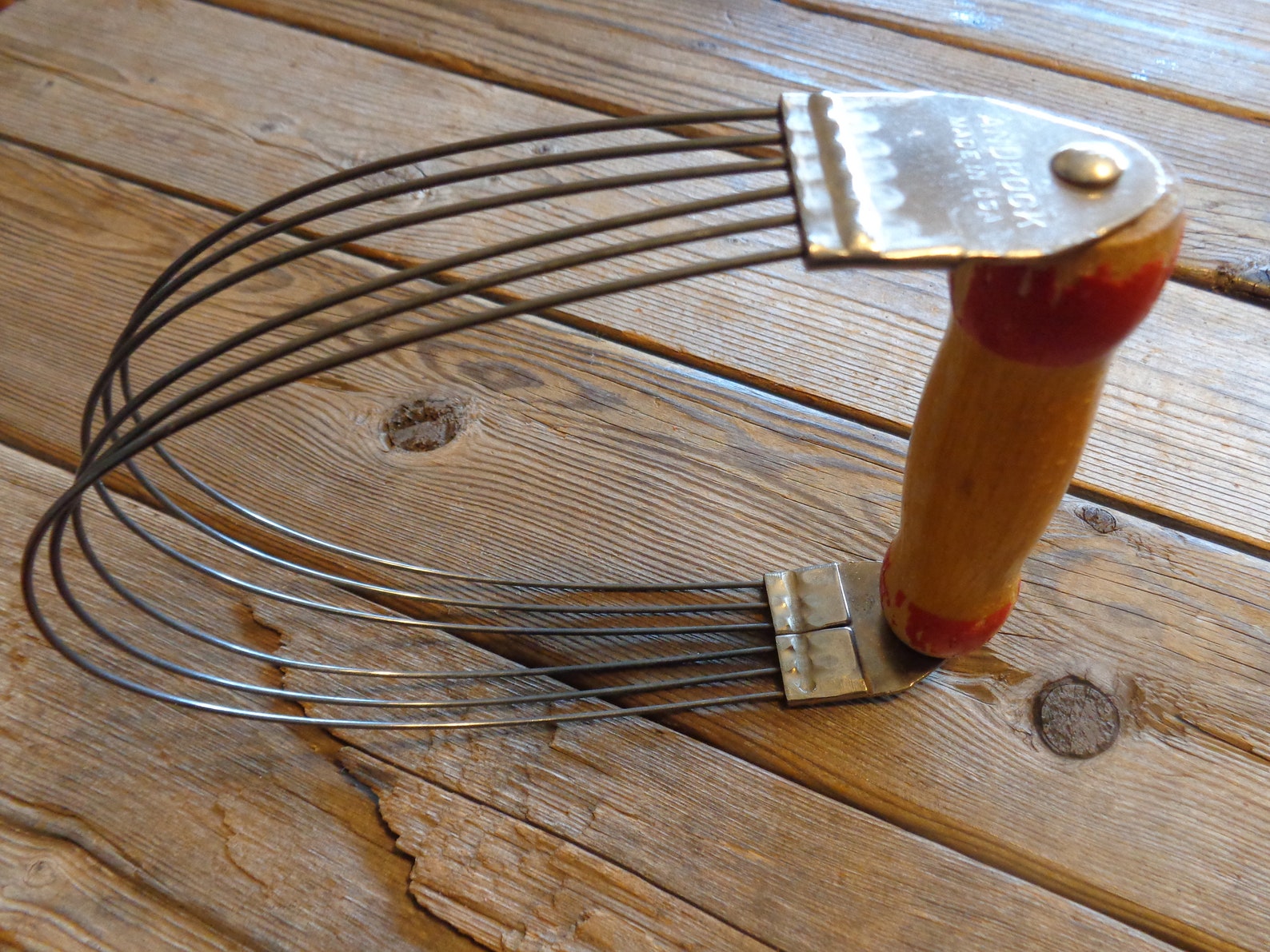 Vintage androck Dough Blender Red & Brown Chippy - Etsy