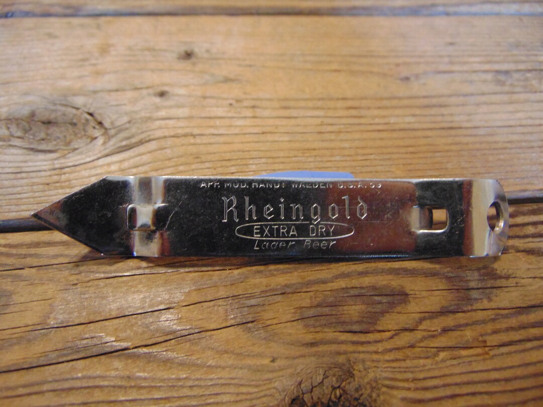 Vintage Rheingold Beer Souvenir Can & Bottle Opener, 1960's reingold ...