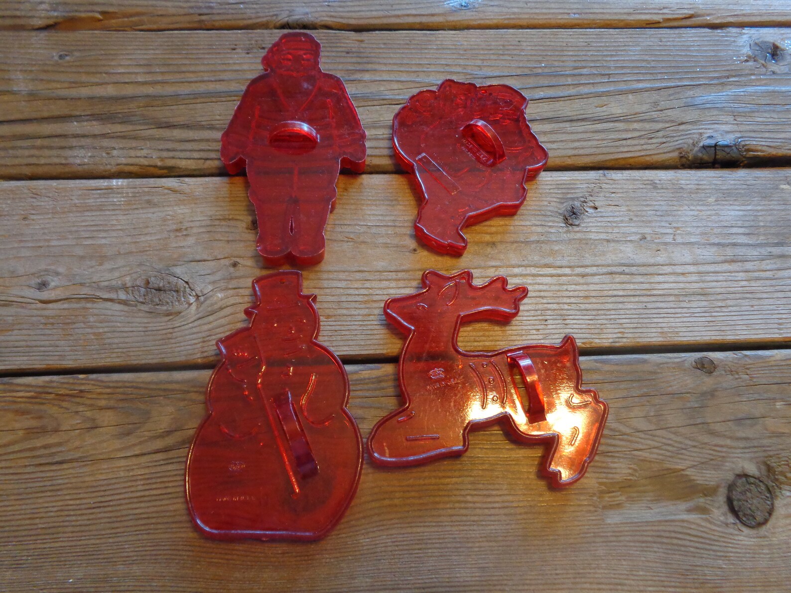 Vintage 10 Piece Set Of Plastic Christmas Cookie Cutters | Etsy