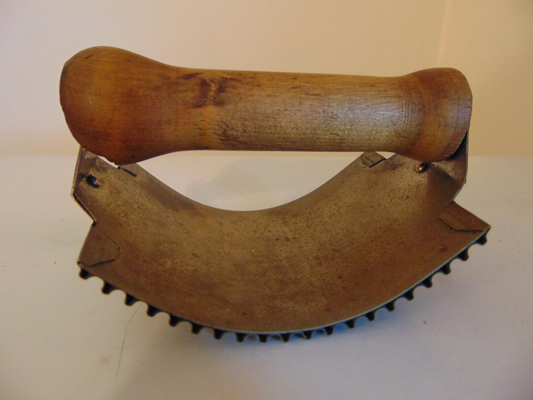 Vintage Iron Hand Fluter With Wooden Handle, No Base, 1930's -vintage ...