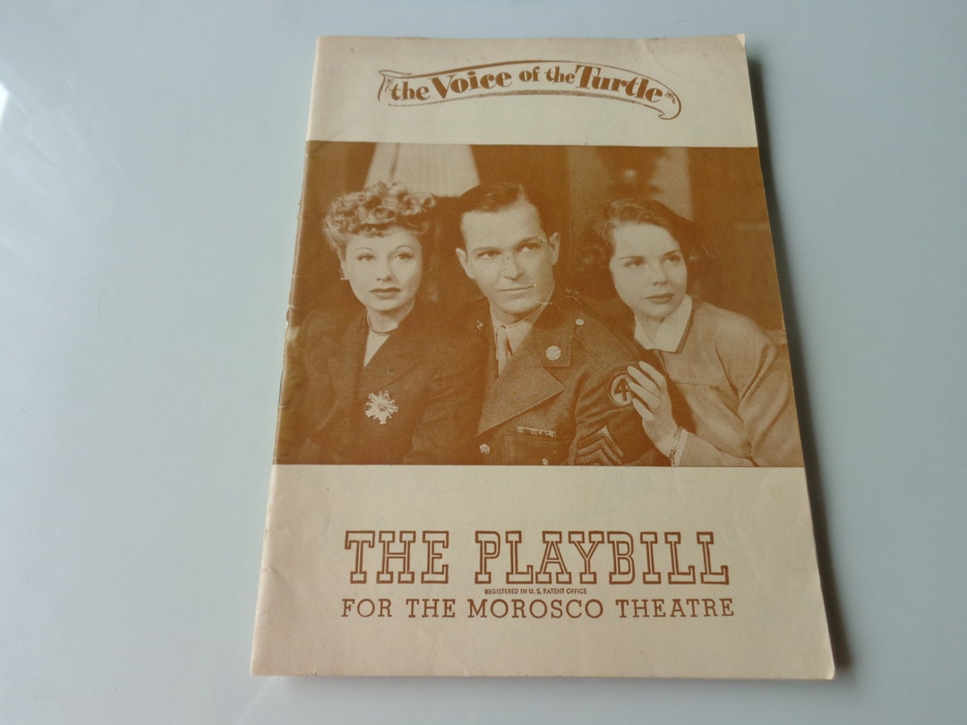 Vintage 1946 "the Voice of the Turtle" Souvenir Broadway Playbill ...
