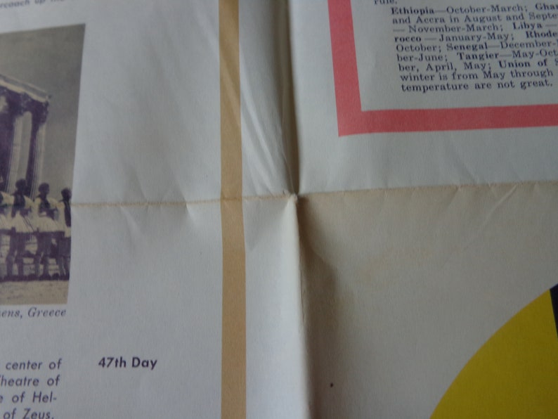 Vintage 1962 aaa Auto Club Original World Map - Etsy