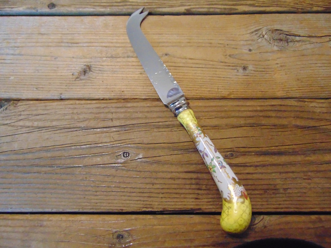 Vintage sheffield Floraine Cheese Knife, Stainless Steel Blade ...
