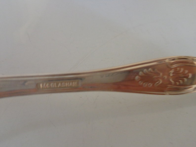 Antique Set of 4 Serving Teaspoons Silver-plated Mcglashan - Etsy