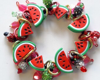 Watermelon bracelet | Etsy