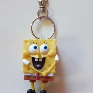 Sponge Bob Keychain/beadiebracelet - Etsy
