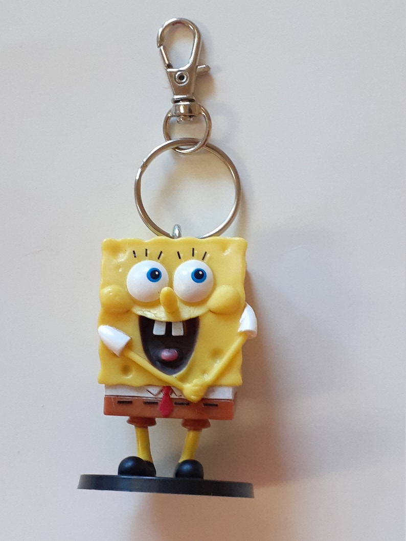 Sponge Bob Keychain/beadiebracelet - Etsy