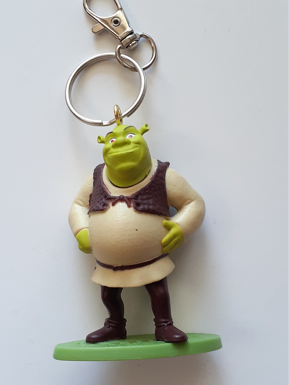 Shrek Keychain/beadiebracelet | Etsy