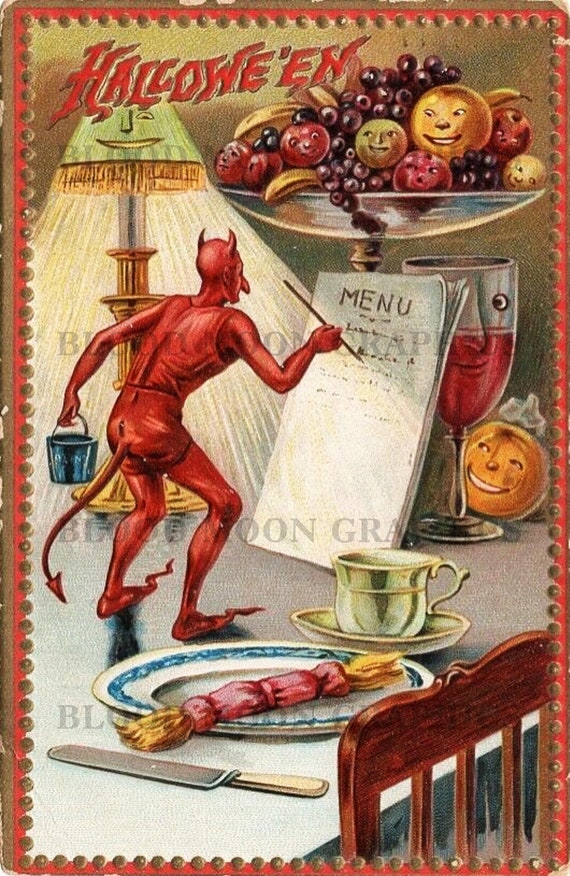 Vintage Devil Print