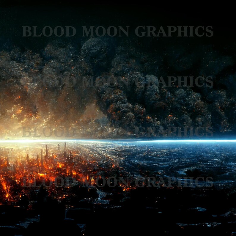 AI Art End of the World Apocalypse Destruction Artificial Intelligence ...