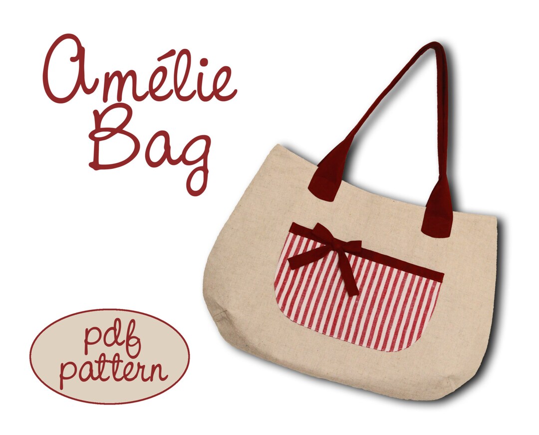 Pattern cartamodello Amélie Bag a Very Spacious and Sweet Tote Bag Pdf ...