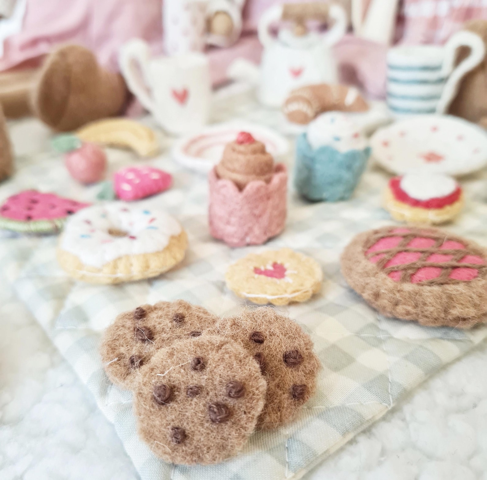 Woodland Picnic Sewing Pattern - Roseberry Forest Friends - Felt Food ...