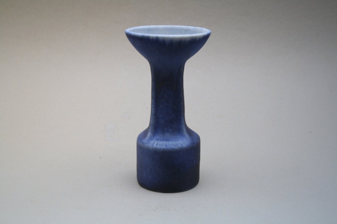 Rare Blue Matt Camps Vase by Loré Beesel - Etsy