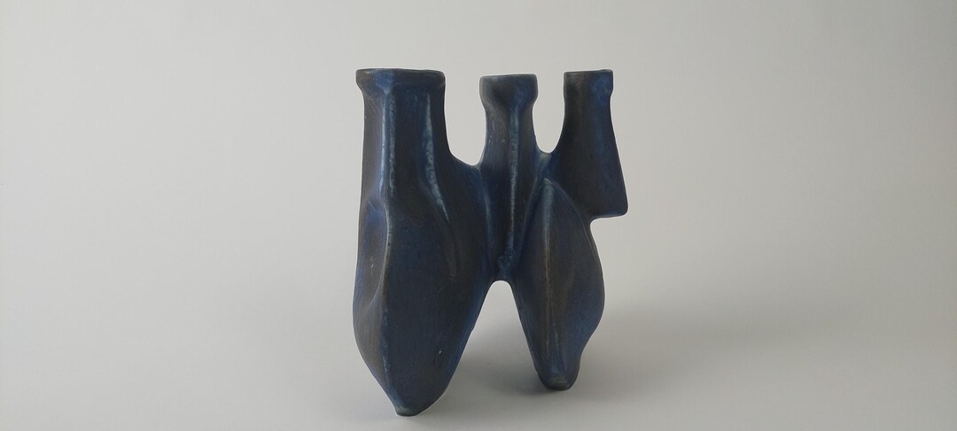 Rare Blue Matt Camps B75 Vase for Loré, Beesel - Etsy