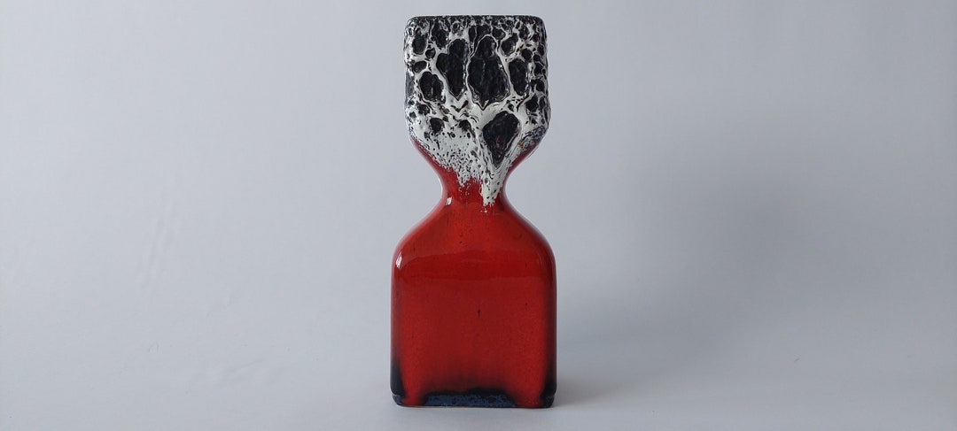 Jopeko Keramik "hourglass" Fat Lava Vase From the 1970's - Etsy
