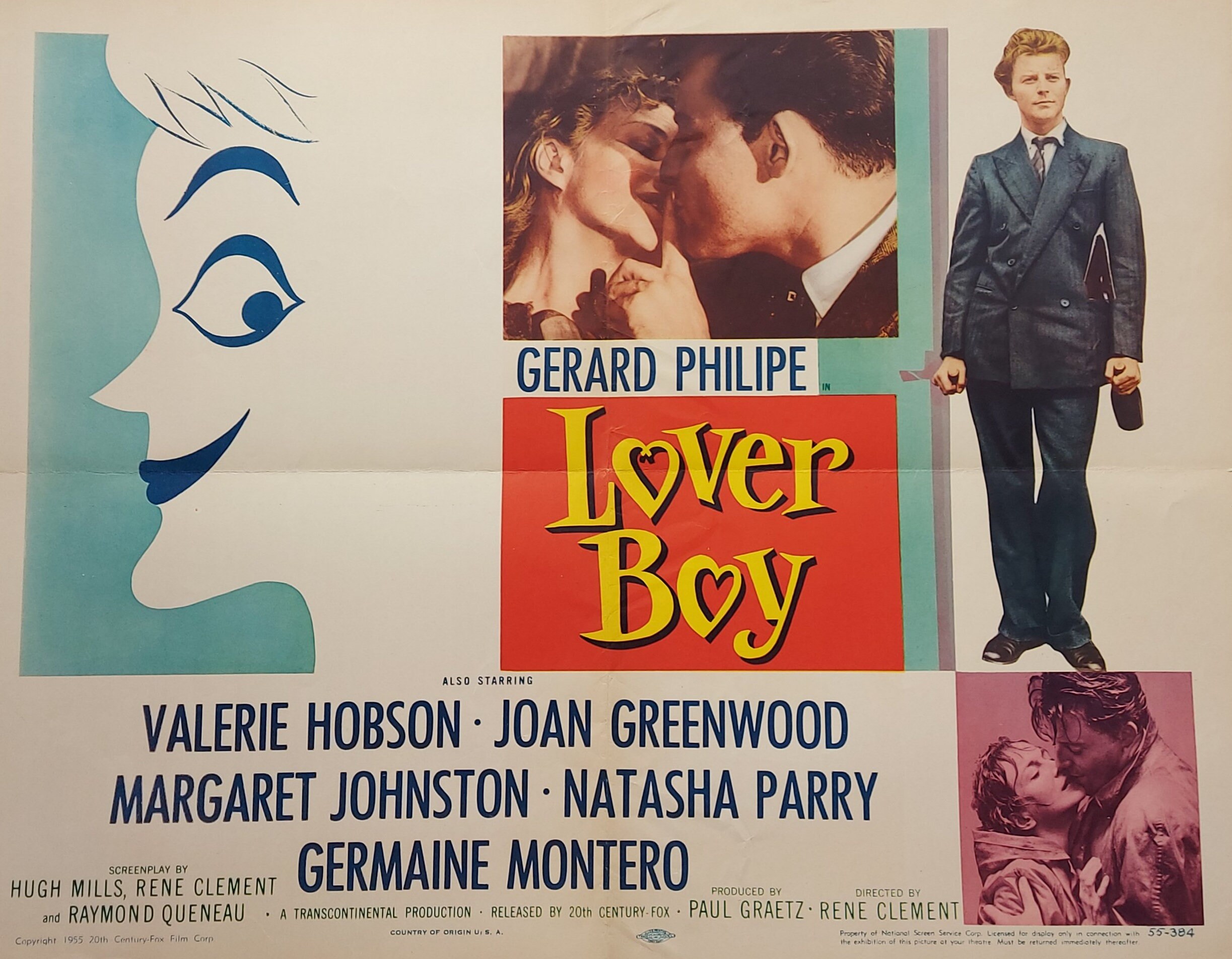 Lover Boy 1955 Original Movie Poster Cinema Film Memorabilia - Etsy