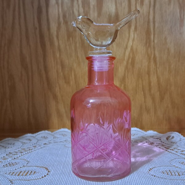Pink Glass Bottles - Etsy
