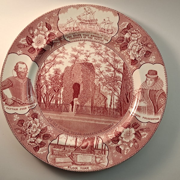 Red Transfer Ware - Etsy