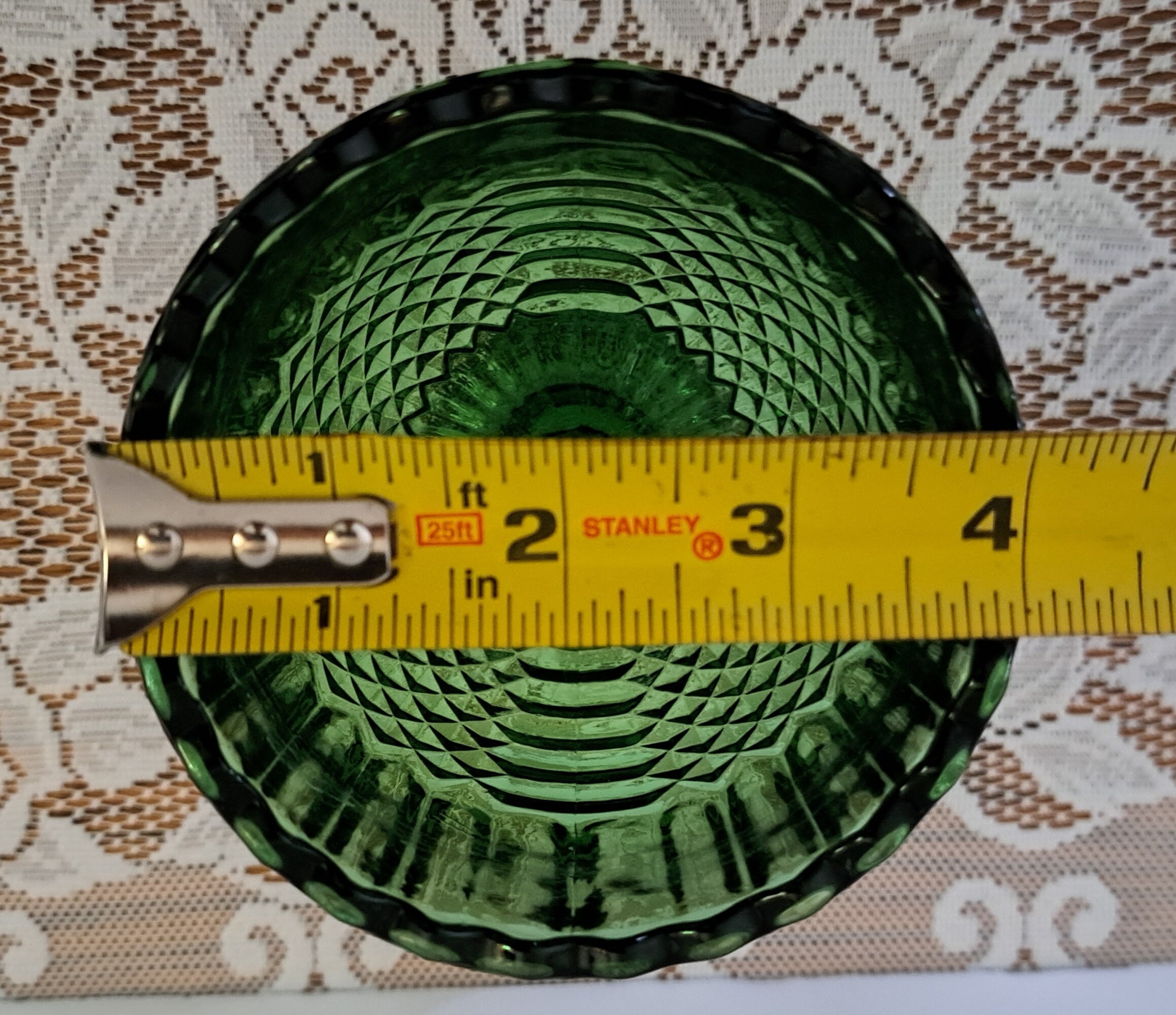 Imperial Glass Green Goblet Pedestal Candy Dish Mid Century 1950's Era ...