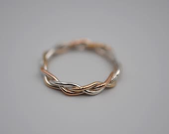 Gold Braid Ring | Etsy