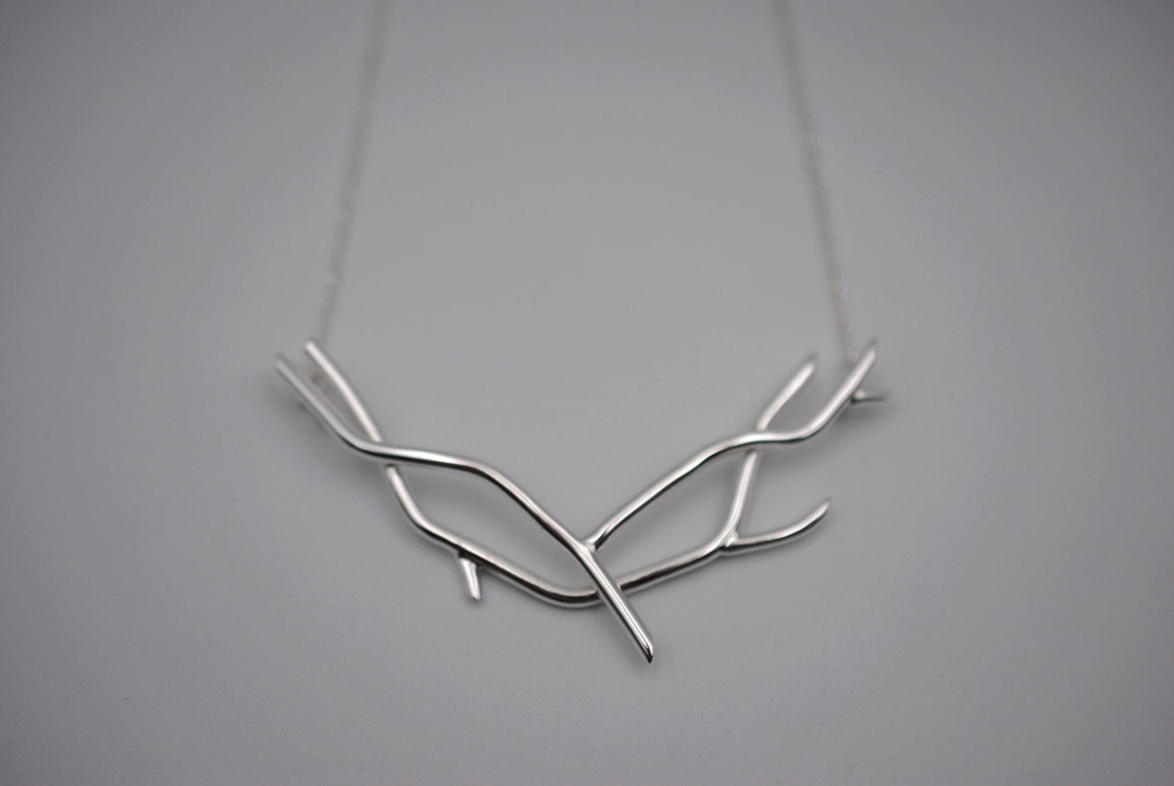 Branching Nest Silver Roots Necklace - Etsy