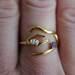 Branch Yellow Gold Roots Ring With Amythest Gemstone and Gold - Etsy