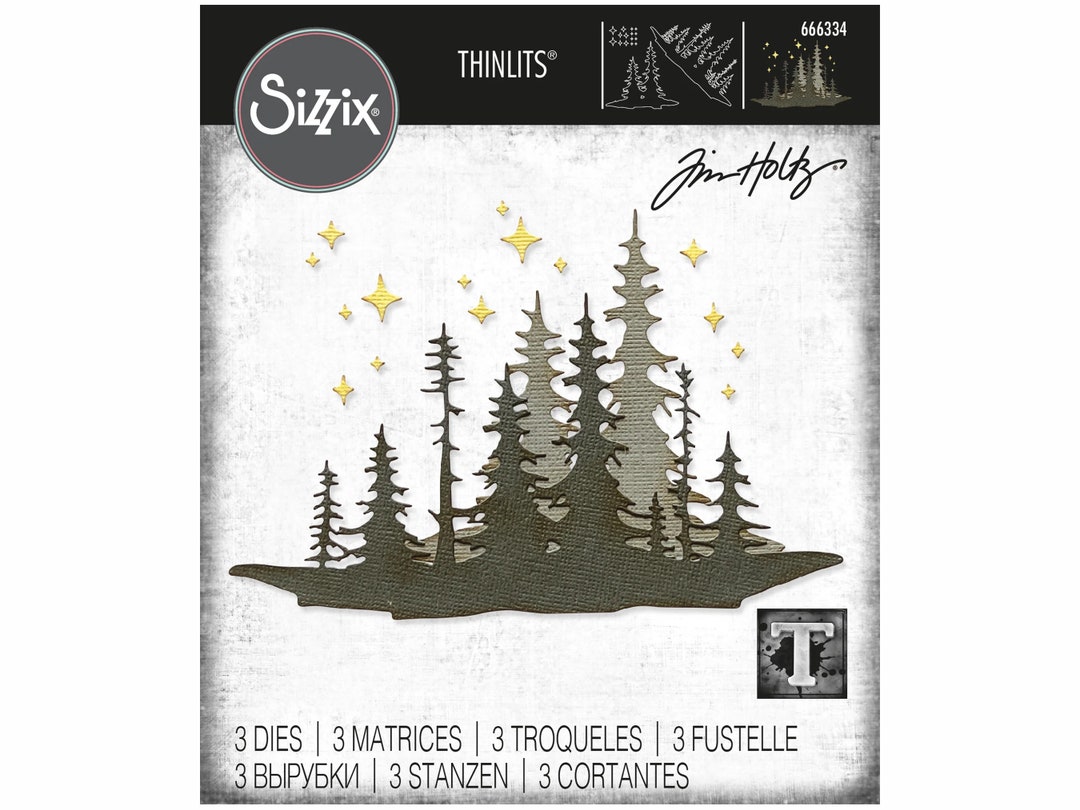 Forest Shadows Thinlits Dies 666334 Sizzix Tim Holtz - Etsy