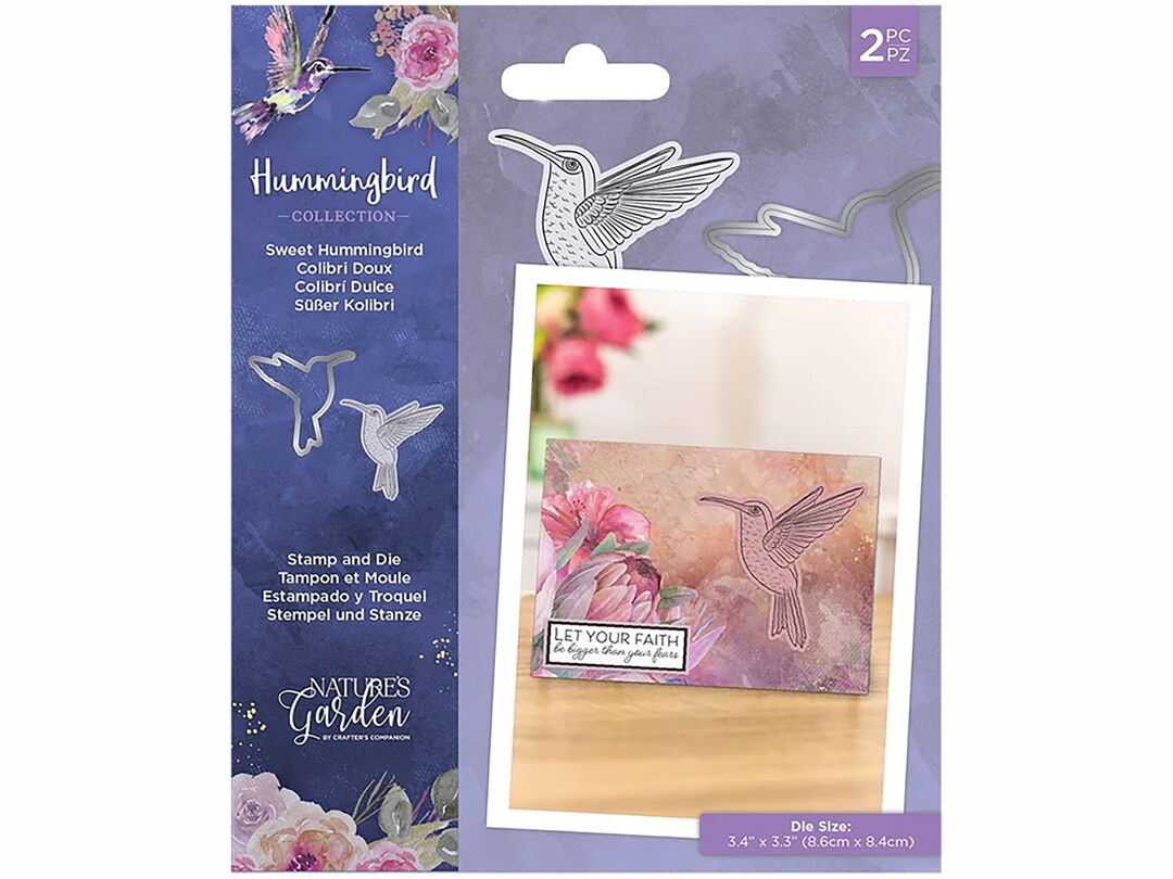 Sweet Hummingbird Stamp & Die - Crafter's Companion - Hummingbird ...