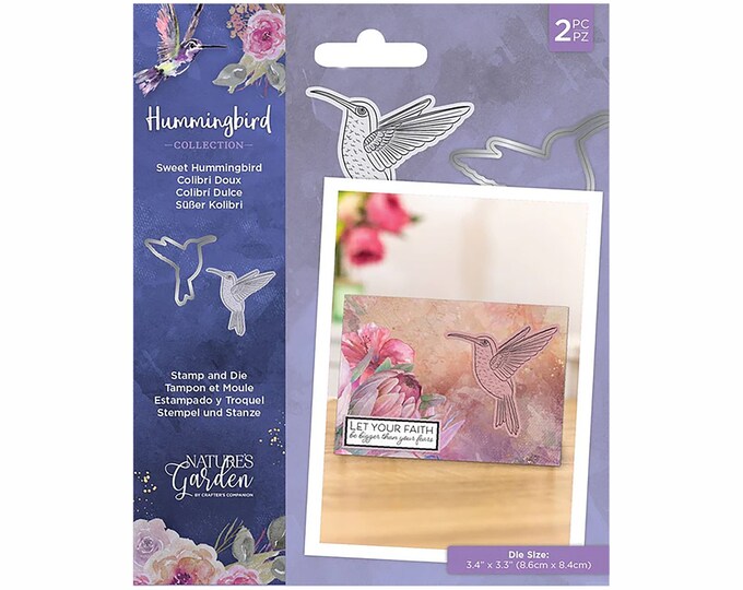 Sweet Hummingbird Stamp & Die - Crafter's Companion - Hummingbird ...