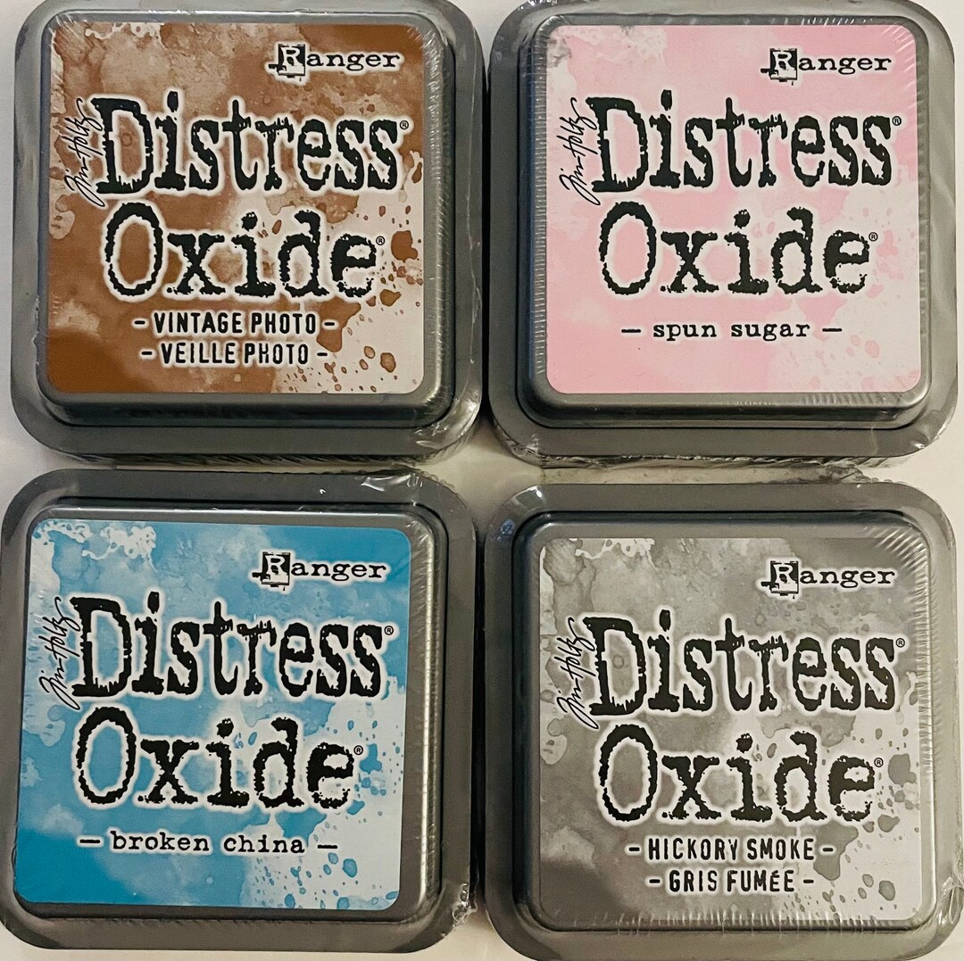 Tim Holtz Distress Oxide Ink Pads 3x3 4 Colors Set 2 - Etsy