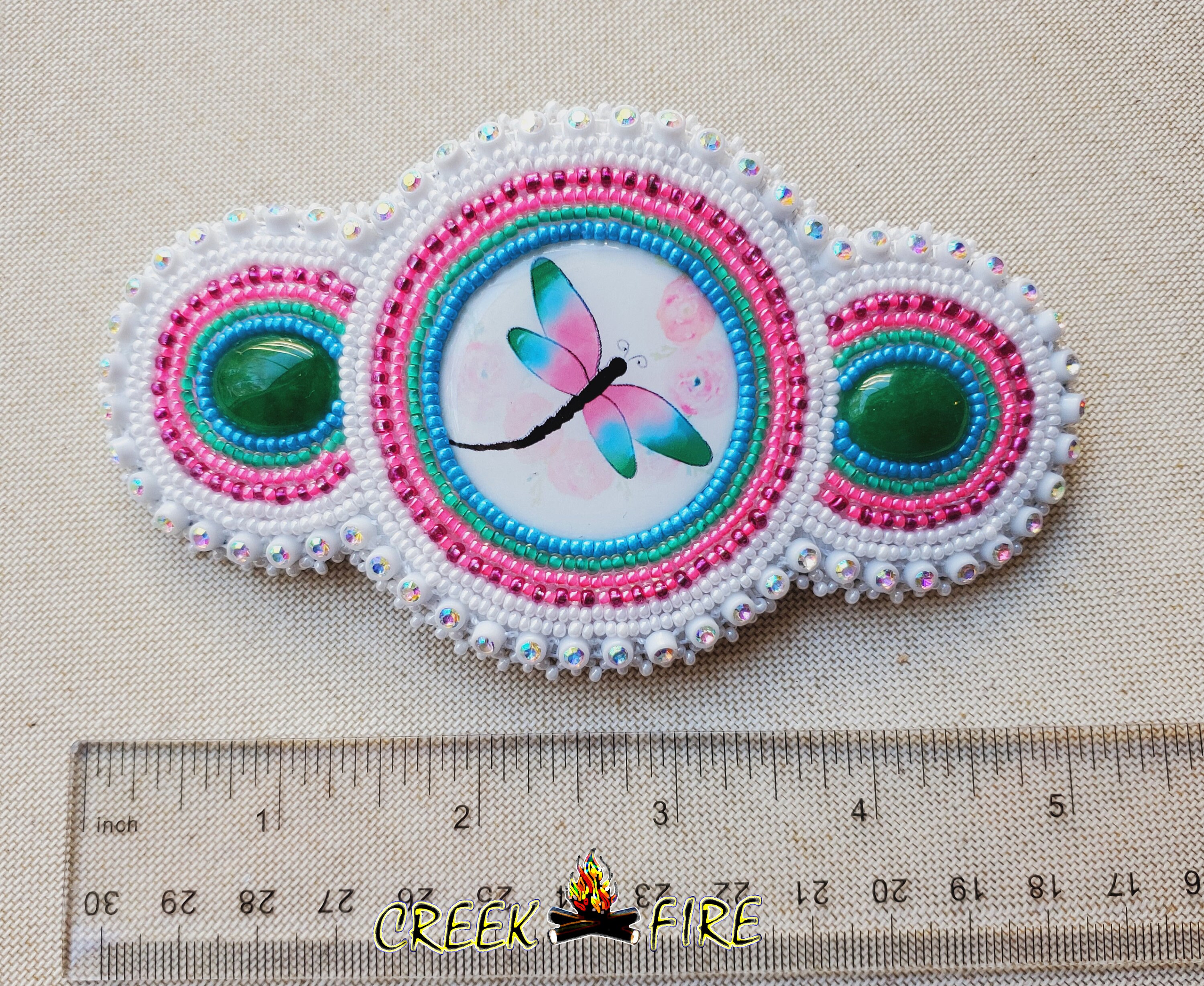 Authentic Native American Muskogee Creek Handmade Beaded Dragonfly ...