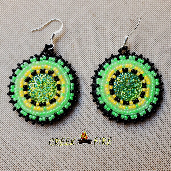 Native American Beaded Earrings - Etsy
