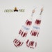 Native American Super Long Pink Heart Bead Earrings - Etsy