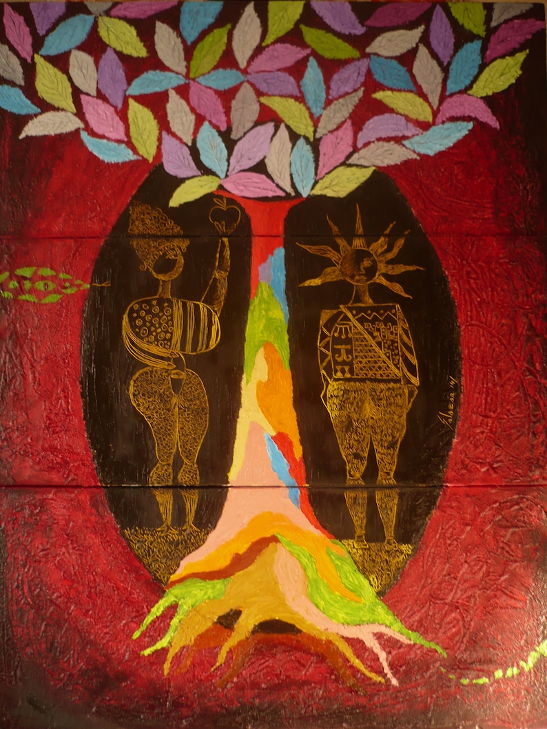 Adam and Eve and the Tree of Knowledge - Etsy