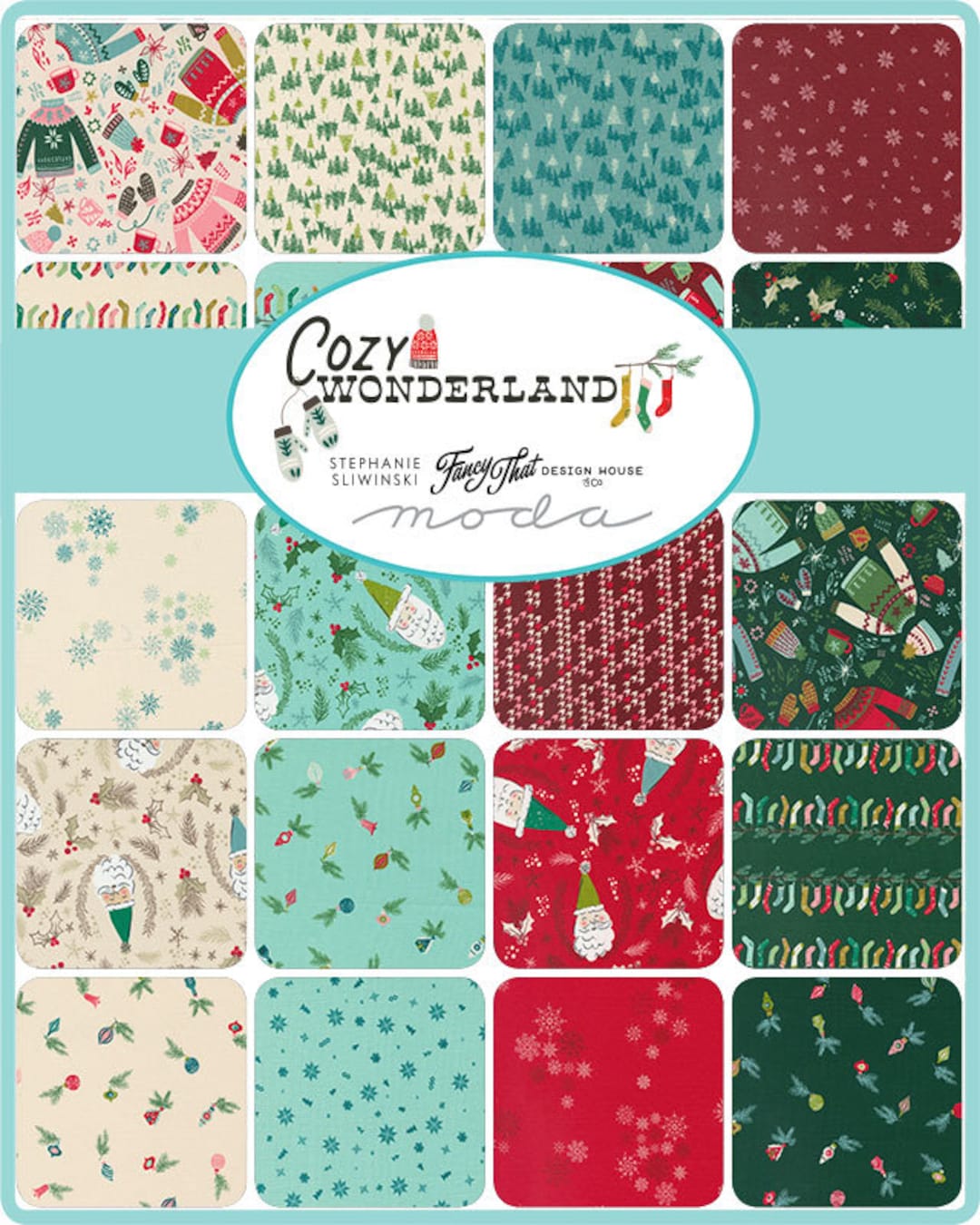 Cozy Wonderland Charm Pack by Fancy That Design House 42 5" Fabric ...