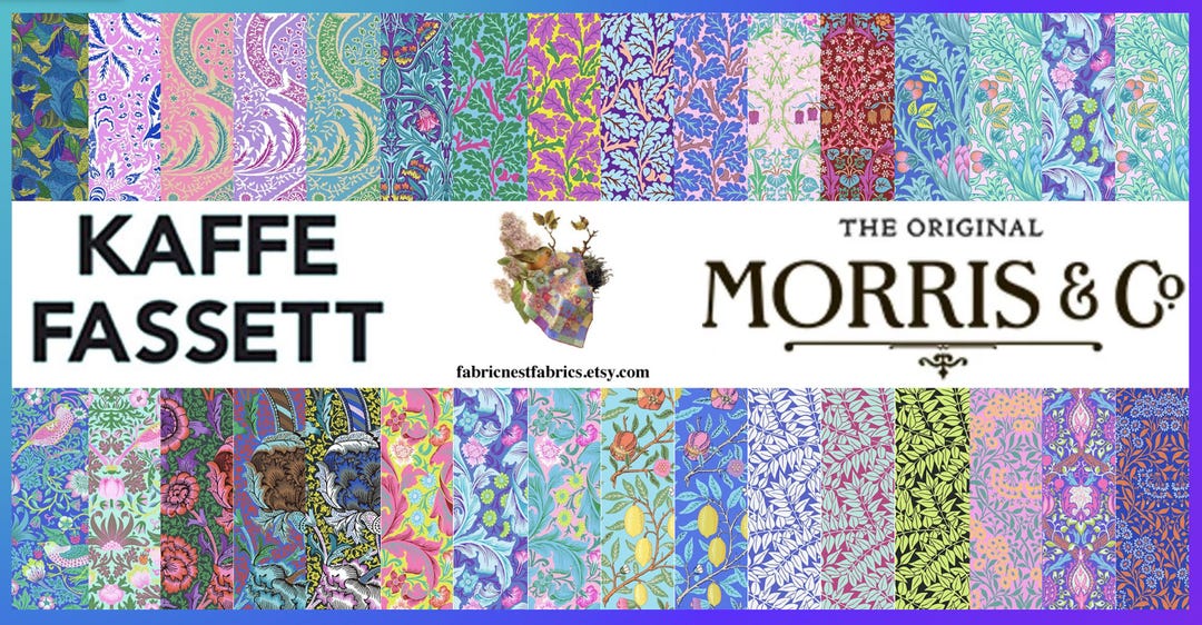 Kaffe Fassett X Morris & Co. 32 FQ Bundle - -fat Quarters (18"x22 ...